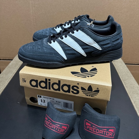 adidas | Shoes | Adidas Predator 94 Black And White Sneakers B6 | Poshmark